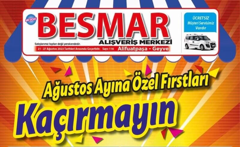 BESMAR AVM’de Ağustos ayı indirimleri – Geyve Medya